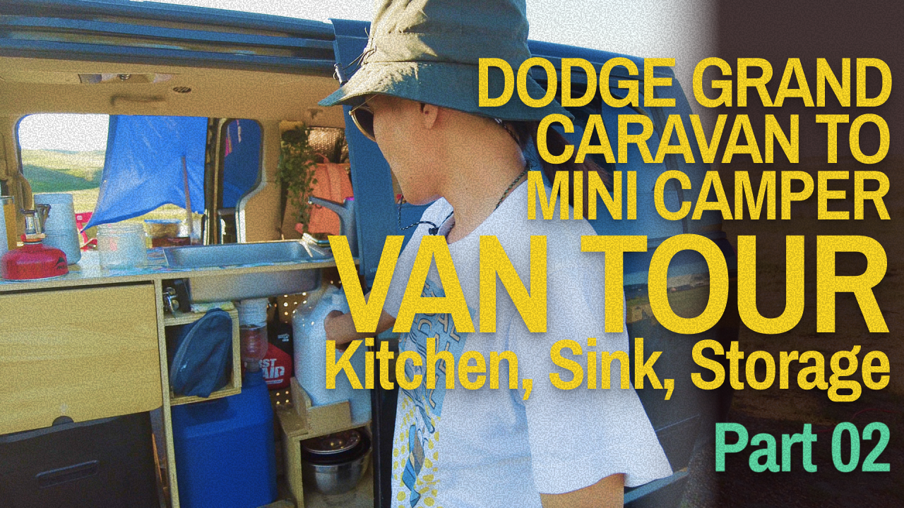 Dodge Grand Caravan minivan to camper conversion - Kitchen and storage ...